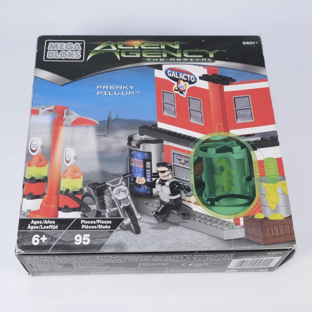 MEGA BLOKS ALIEN Agency 5601 Freaky Fill Up Set Box Open Contents ...