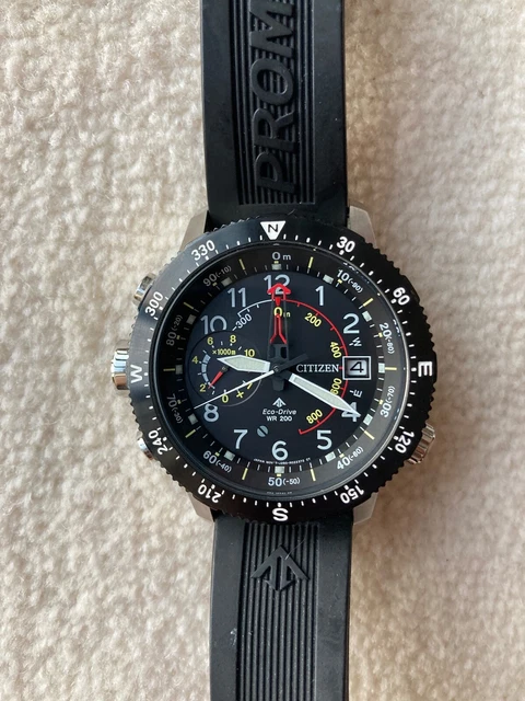 CITIZEN PROMASTER ALTICHRON BN4044-15E Solar Compass Altimeter Metric ...
