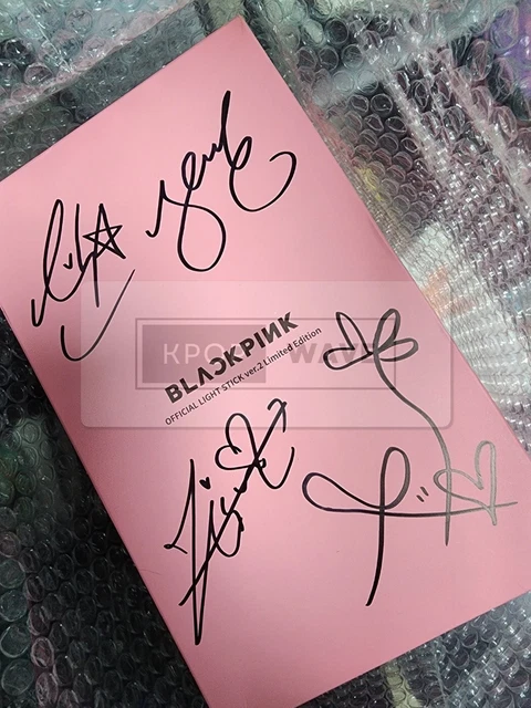 BLACKPINK OFFICIAL LIGHTSTICK Ver. 2 Limited Edition Autographed Sign ...