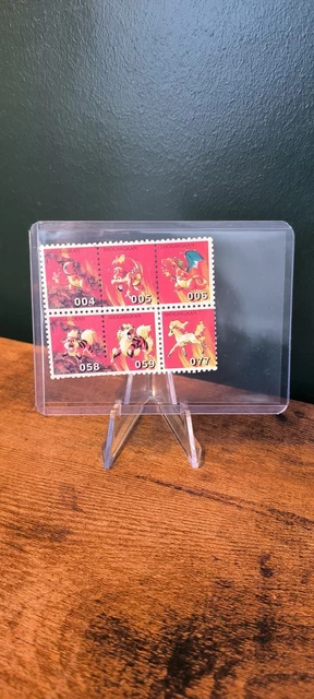!!EXTREMELY RARE UNCUT!!! Pokemon 1996 Shogakukan! Stamps! Charizard ...