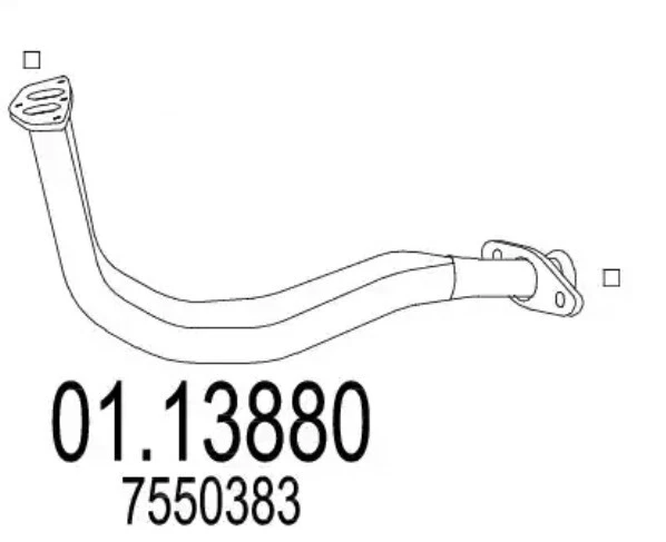 COLLETTORE TUBO SCARICO Panda 4X4 1000 No Catalitica 01.13880 EUR 60,96 ...