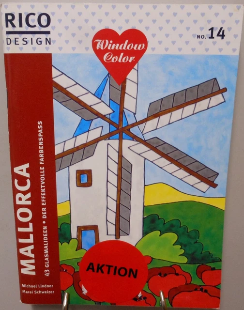 WINDOW COLOR MALLORCA Motive Insel Urlaub Deko DIY Buch großer Bogen ...