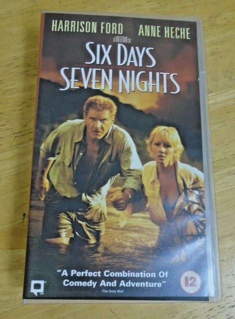 SIX DAYS SEVEN Nights (1998) - Harrison Ford - VHS Tape - PAL - VGC £9. ...