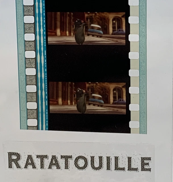 DISNEY PIXAR ANIMATION Film Authentique 5 Cellules Bande RATATOUILLE ...