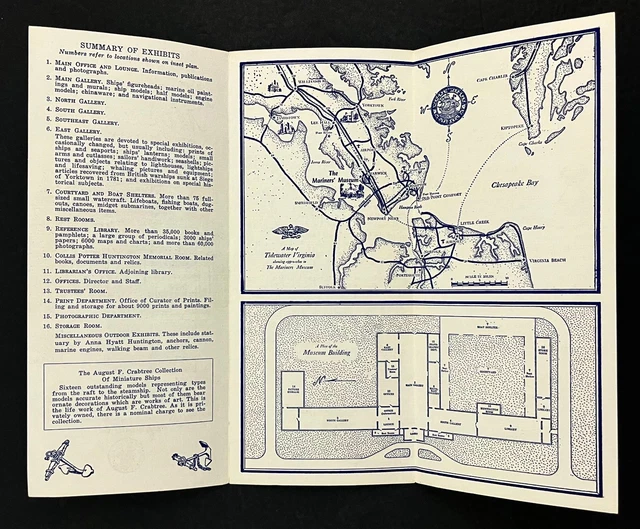 1970S MARINERS MUSEUM Guide Newport News Virginia Vintage Travel ...