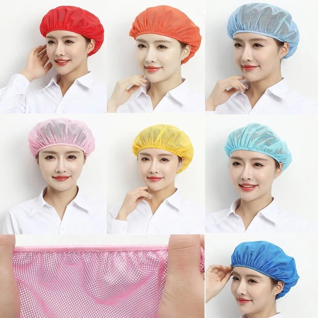 HAIR NETS MESH Work Hat Sanitary Cooking Hygienic Cap Hotel Restaurants ...