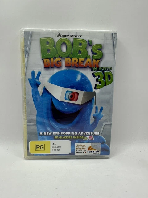 BOB’S BIG BREAK | DVD | Monster 3D Dreamworks | Region 4 | Sent Tracked ...