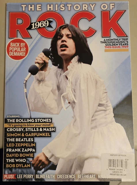 HISTORY OF ROCK Magazine 1969 Rolling Stones Bowie Zeppelin £13.60 ...