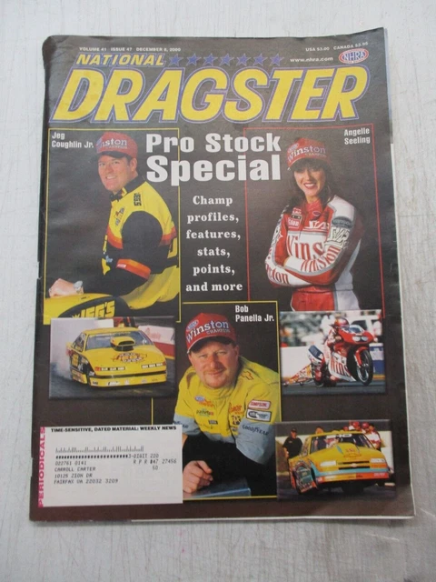 NATIONAL DRAGSTER MAGAZINE December 8, 2000 Angelle Seeling Jeg ...