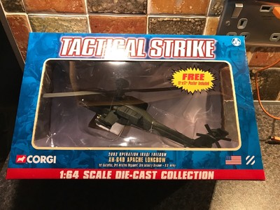 CORGI TACTICAL STRIKE 1:64 - U.S Army Boeing AH-64D Apache Longbow ...