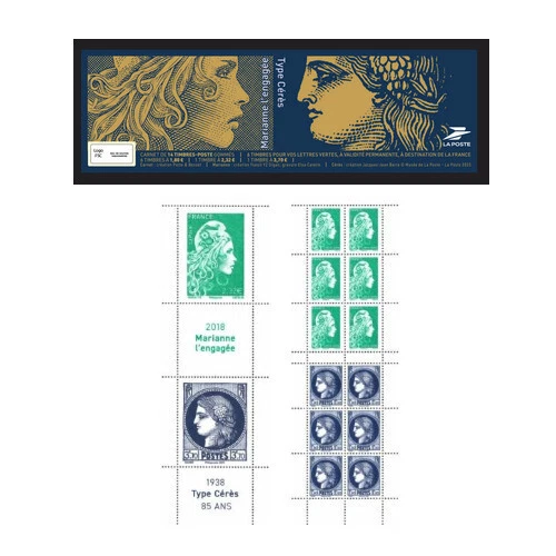 BANDE CARNET C1532 Marianne l'engagée 1938 Type Cérès 85 ans - NEUF** 2023 EUR 55,00 - PicClick FR