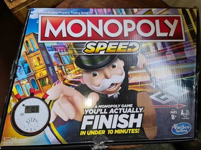 HASBRO MONOPOLY SPEED Board Game £8.99 - PicClick UK