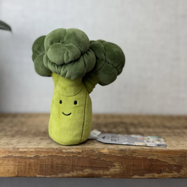 JELLYCAT VIVACIOUS BROCCOLI - Soft Toy Food Play Vegetables Suede ...