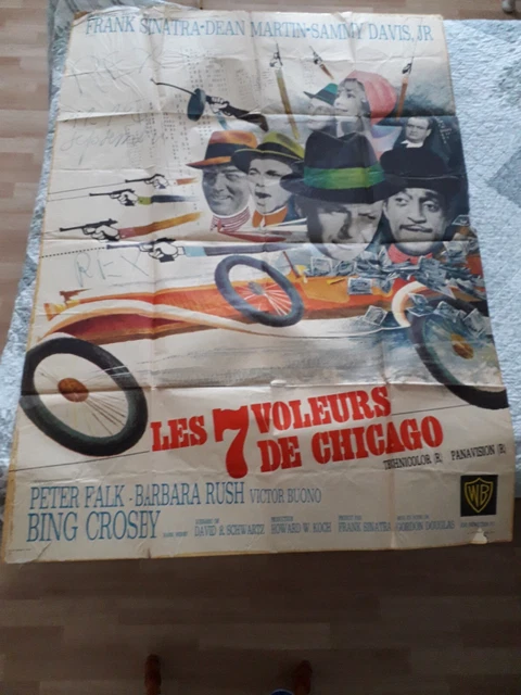 ANCIENNE AFFICHE DE cinéma " Les 7 voleurs de Chicago " EUR 5,00 - PicClick FR