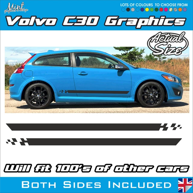 VOLVO C30 S40 Side Stripes Decals Stickers Vinyl Graphics 006 £17.95 ...