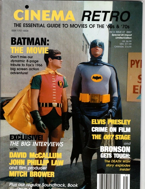 CINÉMA RÉTRO GB Revue Question #7 Batman le Film Adam West Burt Ward ...