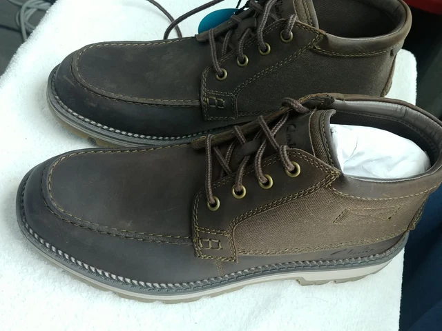 CLARKS MAPLEWALK MOC Brown Waterproof Boots Men US 9 M UK 8 EU 42 NIB ...