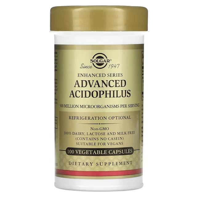 SOLGAR ADVANCED ACIDOPHILUS 100 Vegetable Capsules, Expiry"12/2025 £24. ...