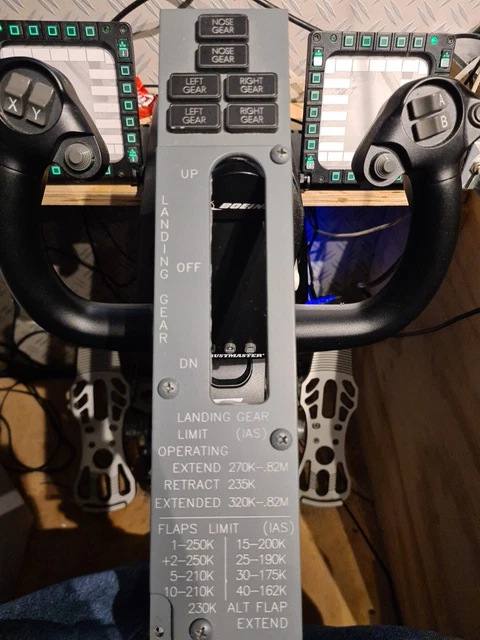 OPENCOCKPIT PARTS BOEING 737-800 Gear Lever Panel For Flight Simulator ...