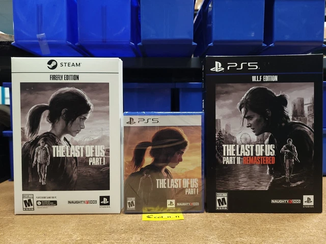 THE LAST OF Us Part 1 FIREFLY STEAM + PS5 Physical & Part 2 WLF Edition PS5 £375.76 - PicClick UK