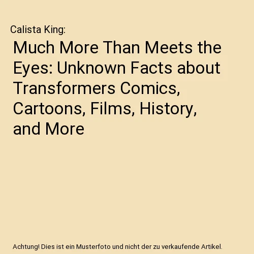 MUCH MORE THAN Meets the Eyes: Unknown Facts about Transformers Comics ...
