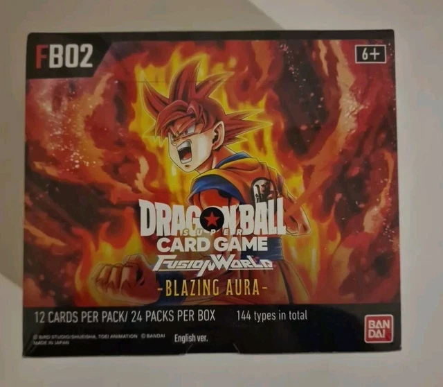 SEALED DRAGONBALL SUPER Fusion World Blazing Aura FB02 Booster Box English £59.99 - PicClick UK