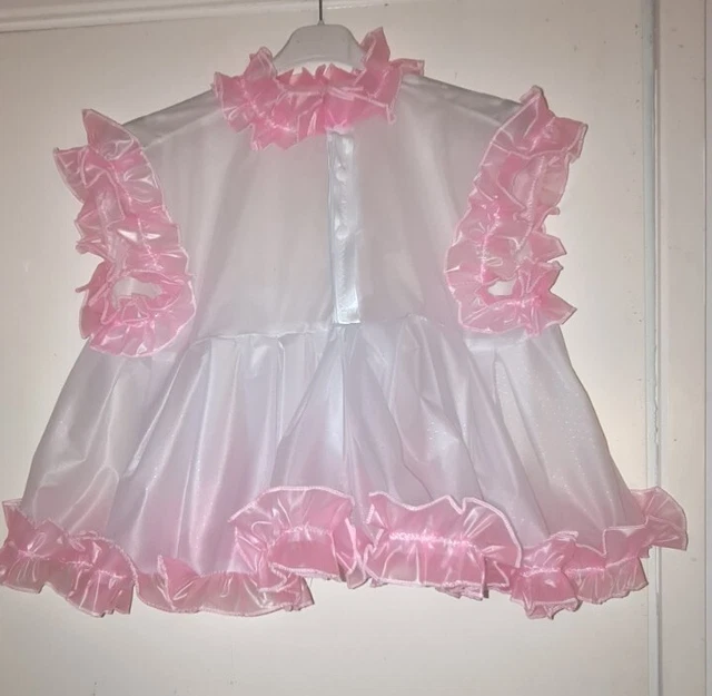NEW ANY SIZE pvc dress Transparent adult baby sissy maid Abdl cute ddlg ...