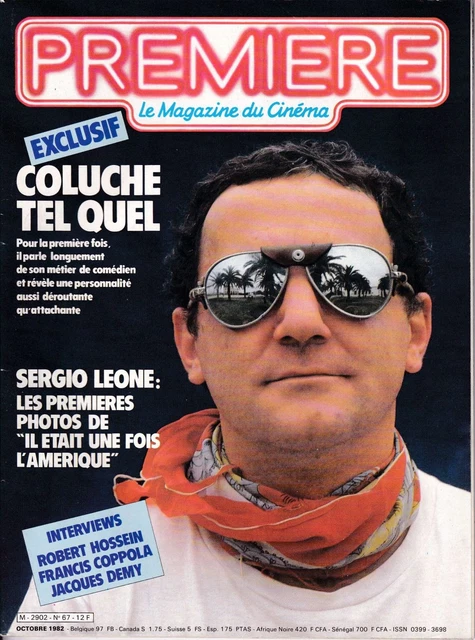 PREMIÈRE N° 67/1982 - Coluche Poltergeist Dustin Hoffman Tootsie Adjani ...