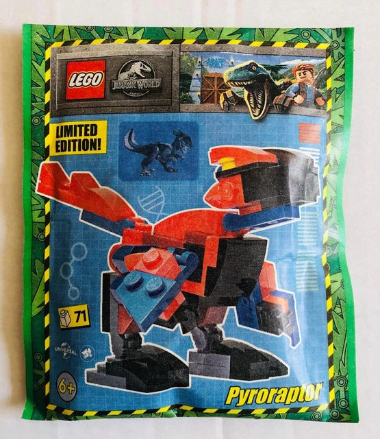 LEGO JURASSIC WORLD Pyroraptor Limited Edition Paper Bag New & Sealed £ ...