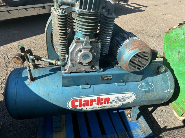 AIR COMPRESSOR, CLARKE, 250 Litre, 3 Phase £450.00 - PicClick UK