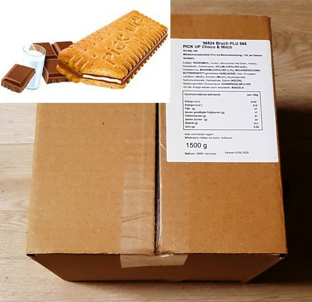 1,5 KG BAHLSEN PiCK UP Choco & Milch 🍪 Karton 1500g B-Ware > Bruch ...