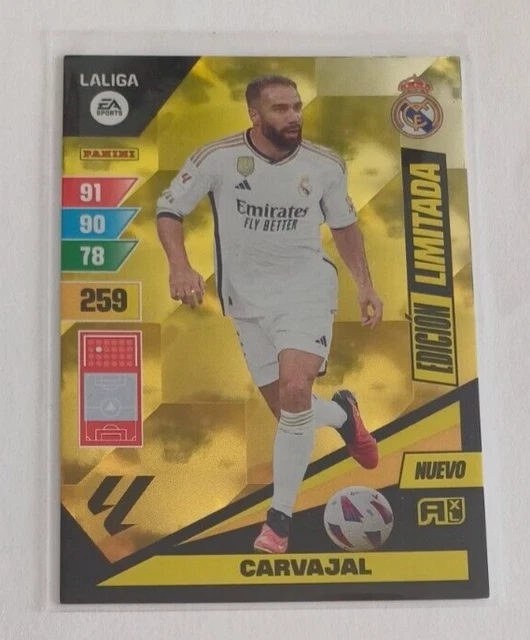CARD EDICION LIMITADA CARVAJAL Real Madrid PANINI ADRENALYN LIGA 2023 ...