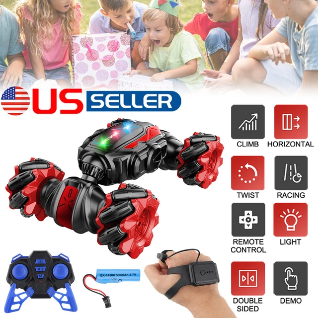 4WD 360° DEFORMABLE RC Stunt Car Gesture Remote Control Off Road Sensor ...