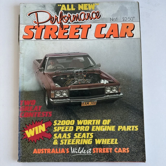 VINTAGE PERFORMANCE STREET Car Magazine RARE! No. 1 First Issue HZ ...