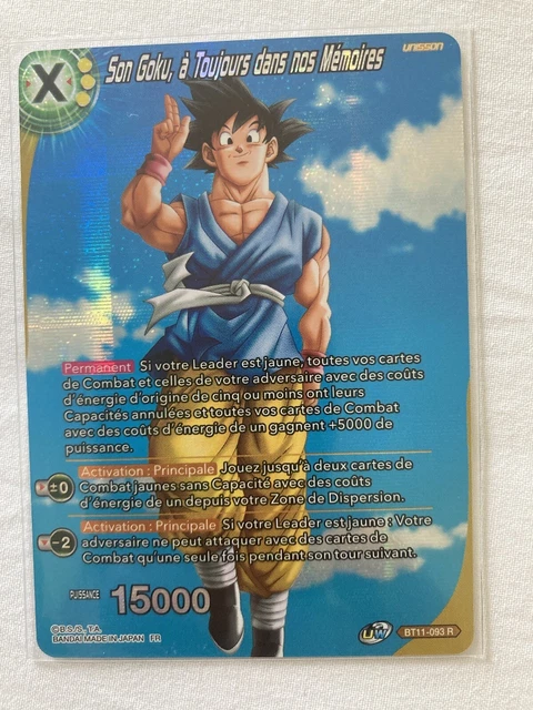 CARTE DRAGON BALL Super Dbs Son Goku, A Toujours Dans Nos Mémoires Ts01 Bt11-093 EUR 6,00 ...