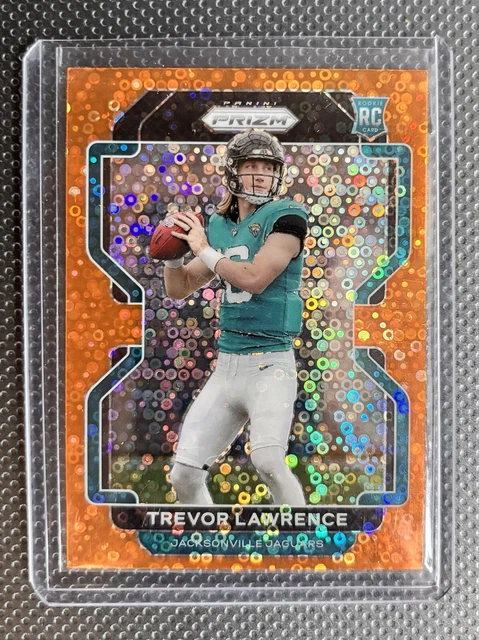 2021 PRIZM TREVOR Lawrence Orange Disco Rookie RC #331 Jacksonville ...