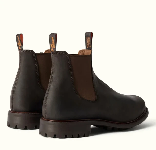 RM WILLIAMS GARDENER Commando 10US 9G Dark Brown Mens Leather Boots ...