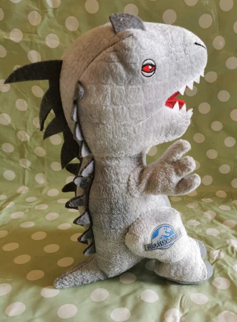 JURASSIC WORLD/PARK GRAY T-Rex Plush. 12" Good Condition! Official £6. ...