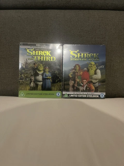 SHREK THE THIRD & Forever After 4K Ultra HD + Blu-Ray Limited Edition Steelbooks £38.00 ...
