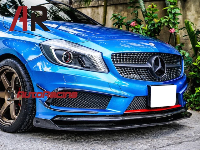 REVO STYLE CARBON Fiber Front Lip Spoiler for W176 13-14 A180 A250 AMG ...
