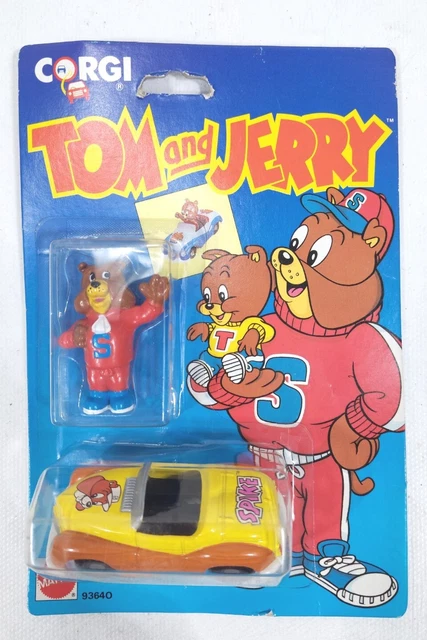VINTAGE 1993 CORGI Mattel Tom and Jerry car cartoons Spike Tom figure £ ...