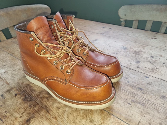 RED WING MOC Toe Boots 875 UK Size 6.5 £125.52 - PicClick UK