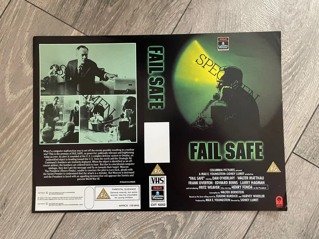 FAIL SAFE - Columbia Pictures - Vhs Tape Cover - Big Box £2.99 ...