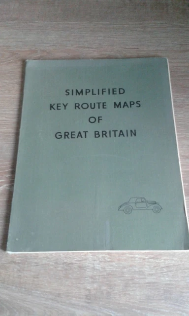 GREAT BRITIAN MAP SIMPLIFIED KEY ROUTE MAPS 1930/40s £13.20 - PicClick UK
