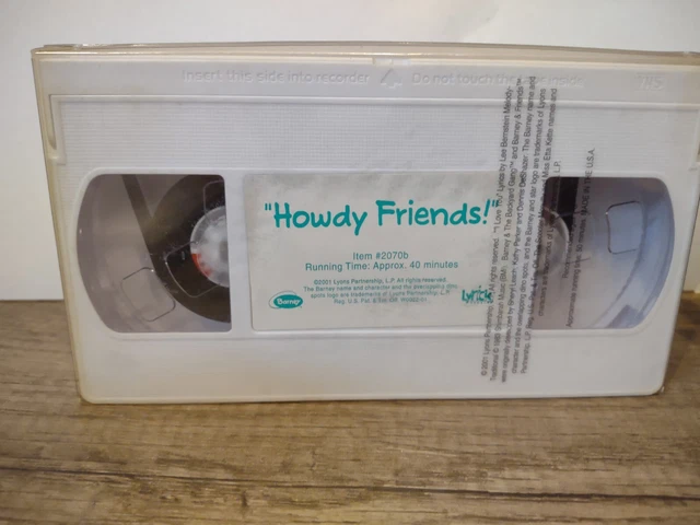 BARNEY HOWDY FRIENDS vhs £12.32 - PicClick UK