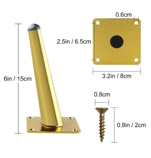 NEW 4 X angled legs / feet for uk furniture chair, sofa, table, stool ...