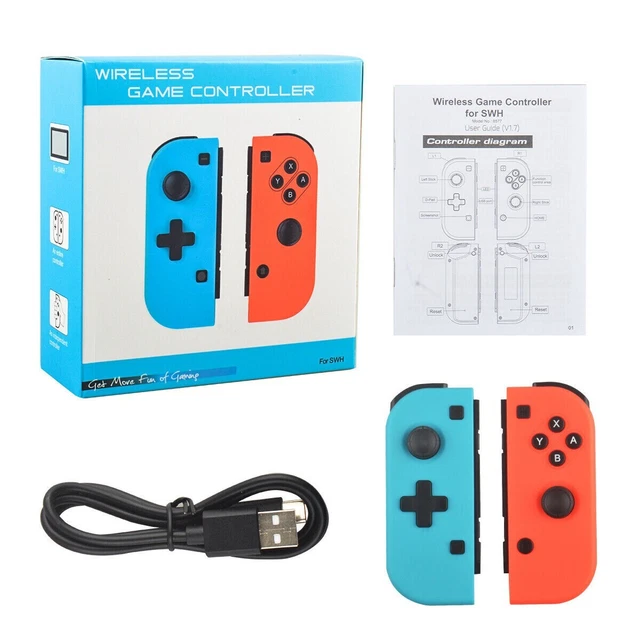 1 PAIR WIRELESS Controller Gamepad For Nintendo Switch Joy Con Left+Right Joycon £18.95 ...