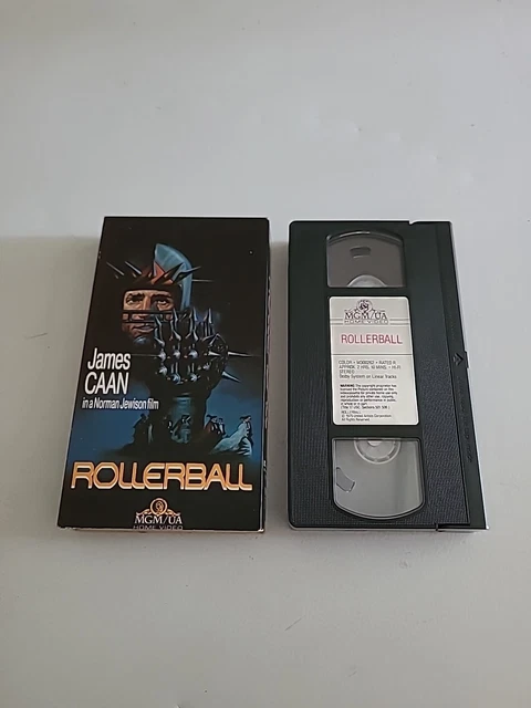 ROLLERBALL VHS TAPE 1975 MGM Home Video Sci-Fi Action James Caan Norman ...