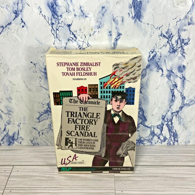 THE TRIANGLE FACTORY FIRE SCANDAL VHS VIDEOTAPE USA Big Box Stephanie ...