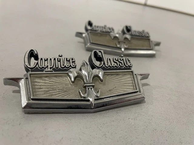 1970S CAPRICE CLASSIC Sail Panel / Quarter Panel Emblem Set $60.00 ...